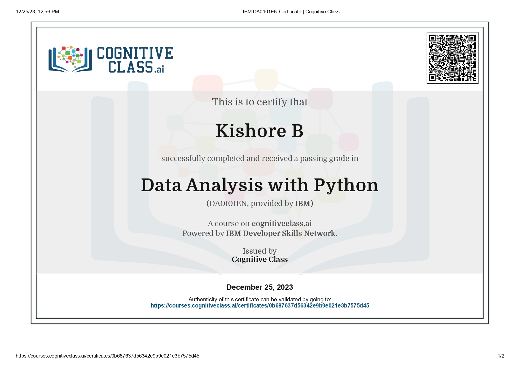 Kishore s Portfolio Kishore s Portfolio